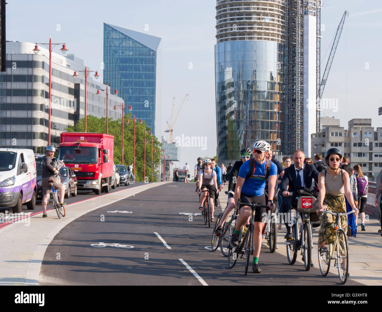 europe, UK, England, London, cycle superhighway 6 Stock Photo - Alamy
