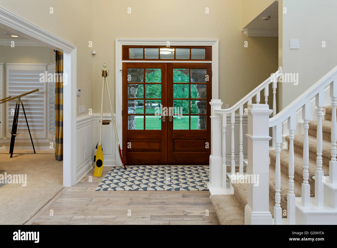 Private Home House Interior and Exterior with all Rooms Stock Photo - Alamy