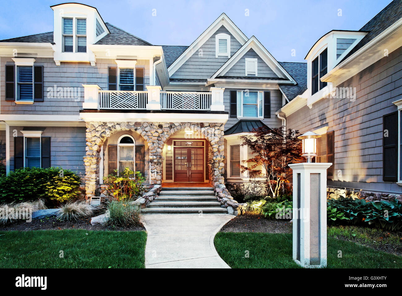 Private Home House Interior and Exterior with all Rooms Stock Photo - Alamy