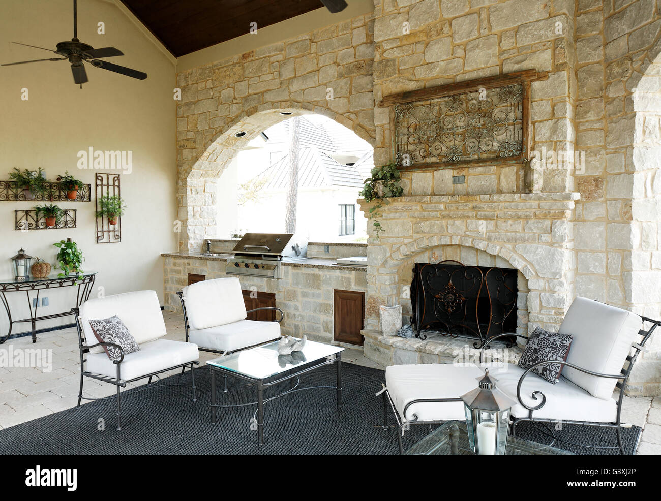 Private Home House Interior and Exterior with all Rooms Stock Photo - Alamy