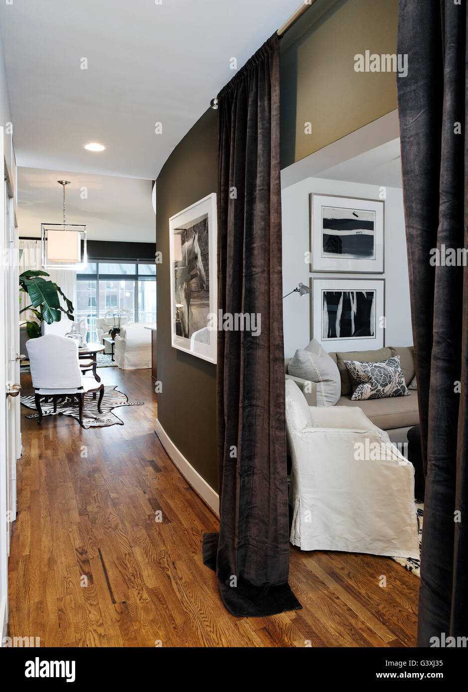 Private Home House Interior and Exterior with all Rooms Stock Photo - Alamy