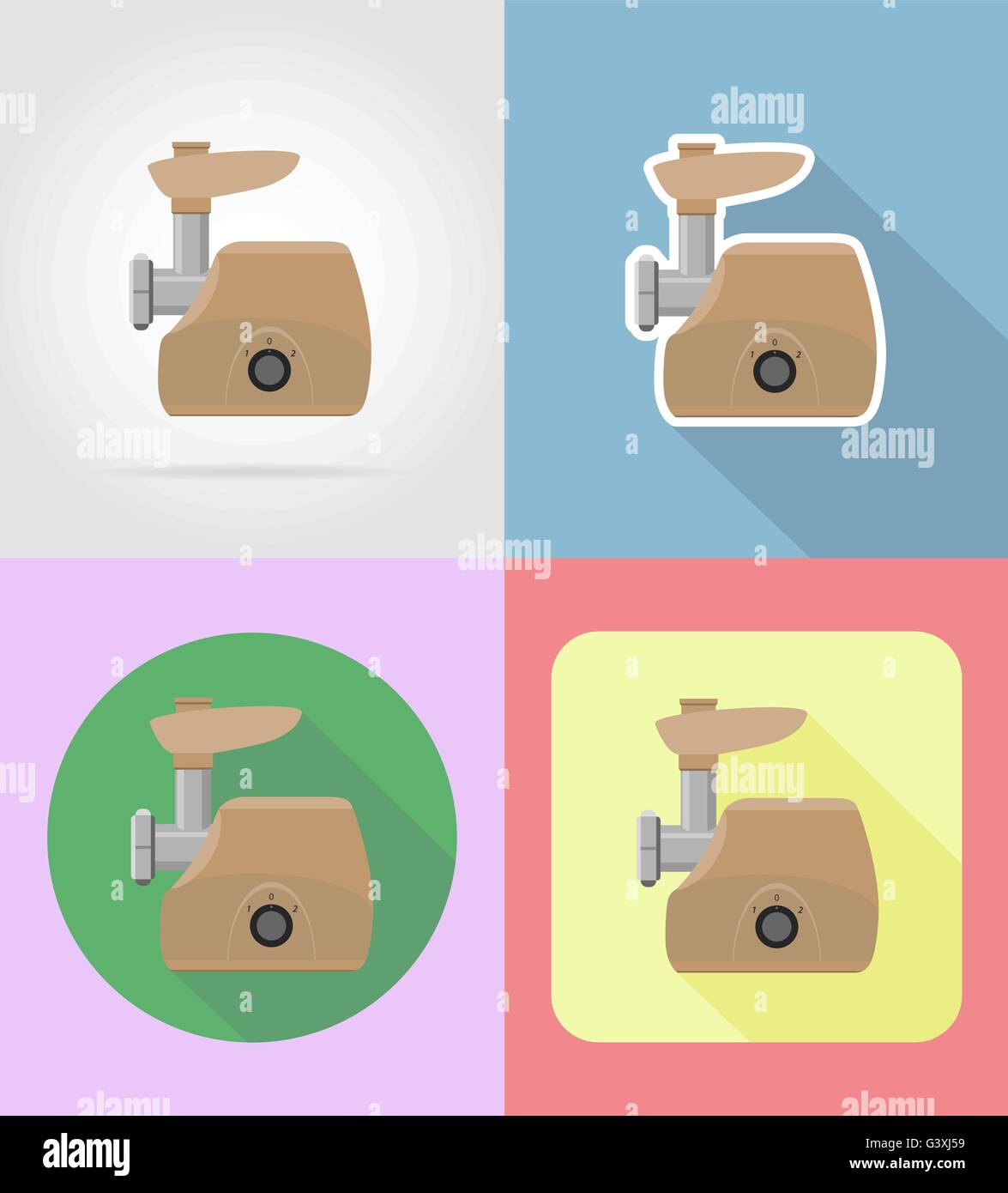 Kitchen meat grinder cartoon hi-res stock photography and images - Alamy