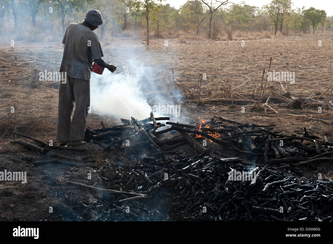 Deforestation savannah forest africa hi-res stock photography and ...