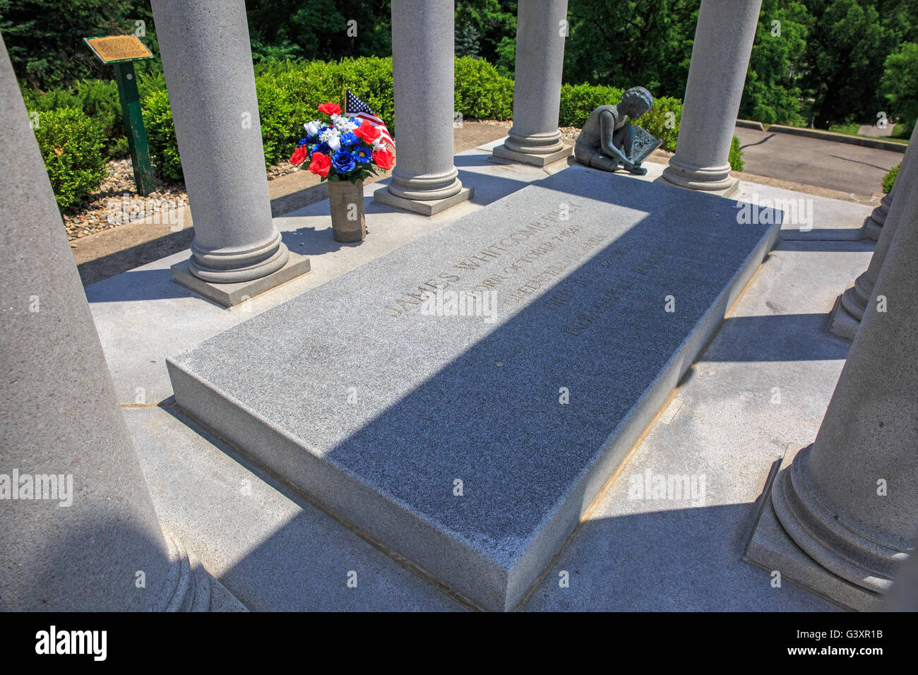 Gravesite of James Whitcomb Riley, author and children's poet, Crown ...