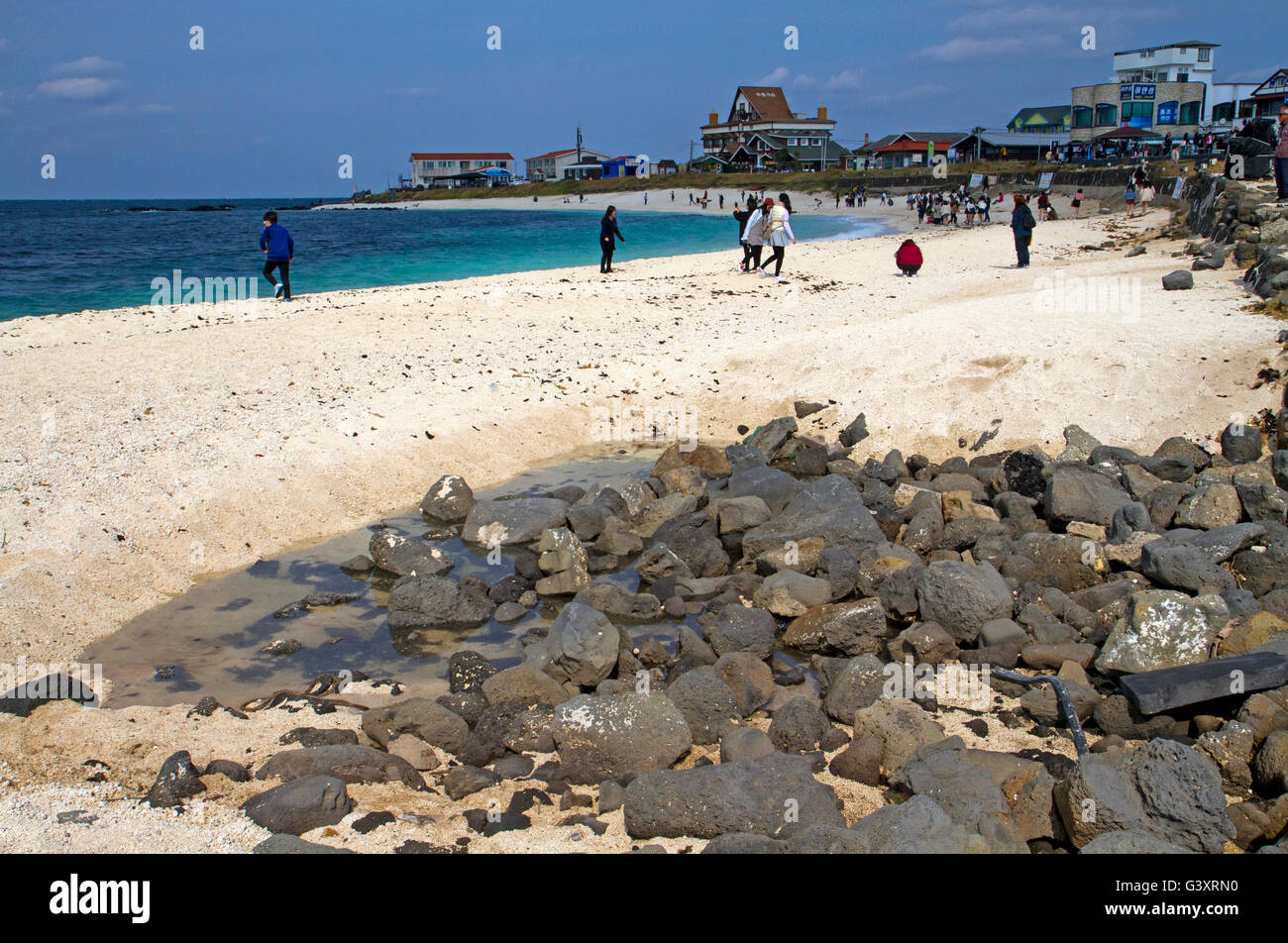 Hongjodangoe Haebin beach on Udo island Stock Photo - Alamy