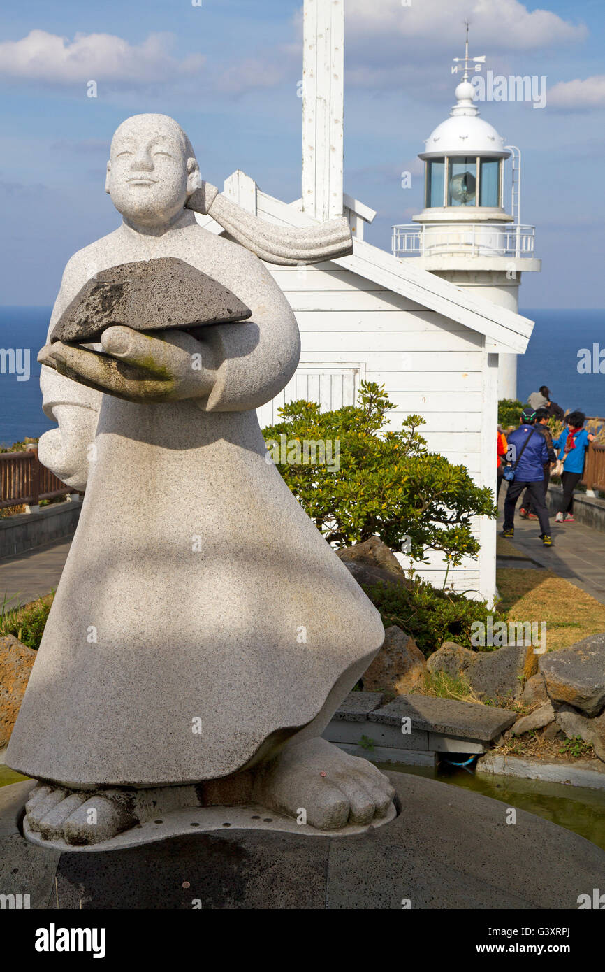 Lighthouse on Udo island Stock Photo - Alamy