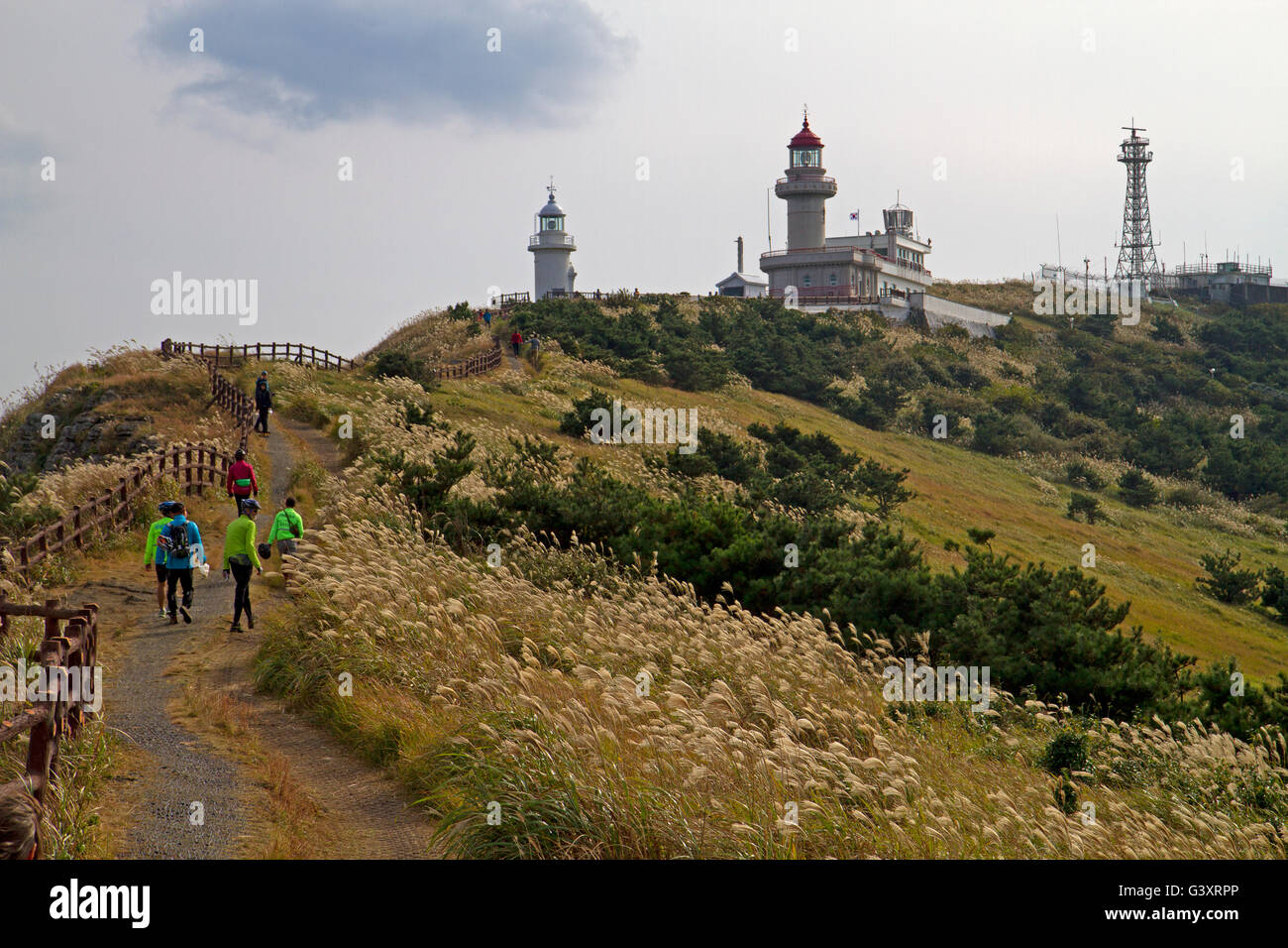 Lighthouses on Udo island Stock Photo - Alamy
