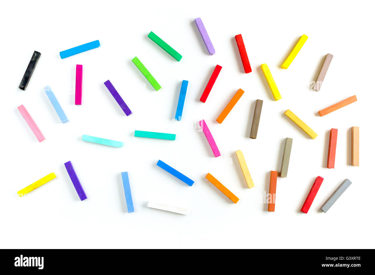 Children paint chalk on Cut Out Stock Images & Pictures - Alamy