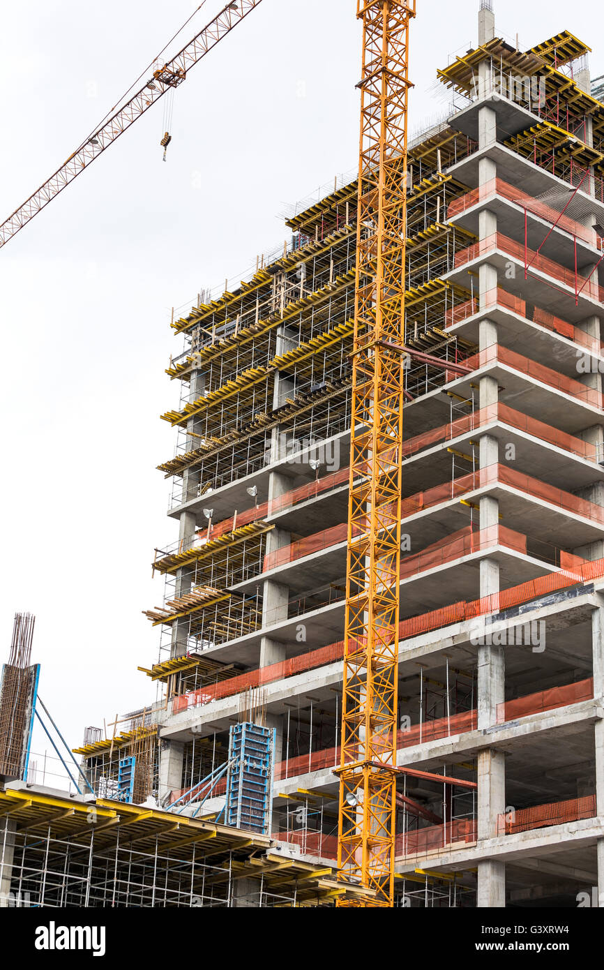 Construction structure beam scaffolding high rise construction hi-res ...