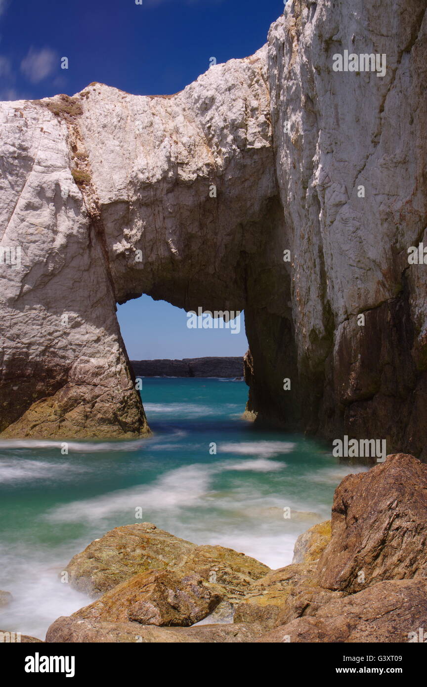 White Arch, Holyhead, Anglesey, Wales Stock Photo - Alamy