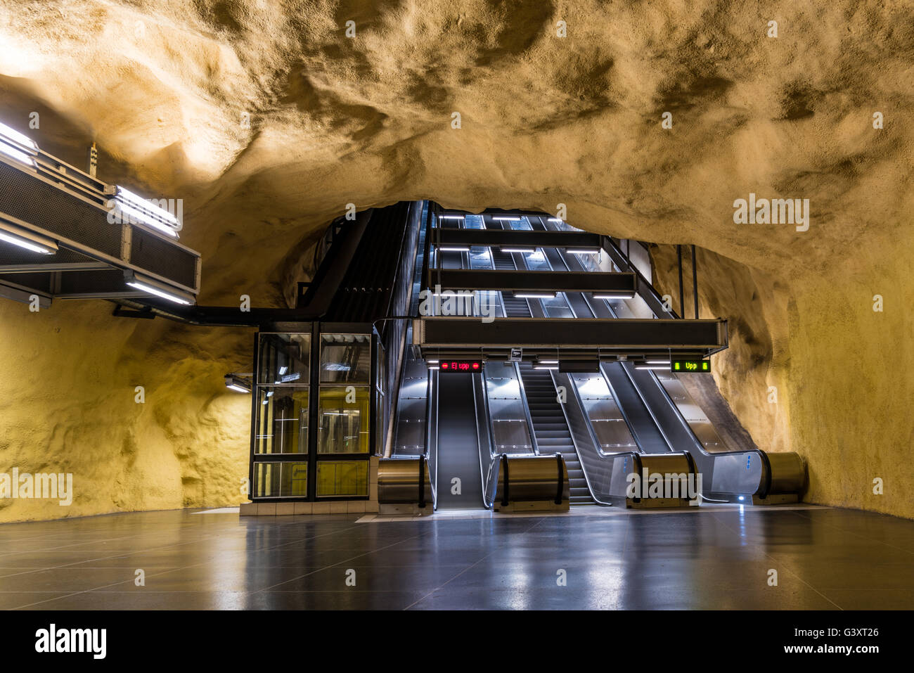 Akalla Metro Station in Stockholm, Sweden Stock Photo - Alamy