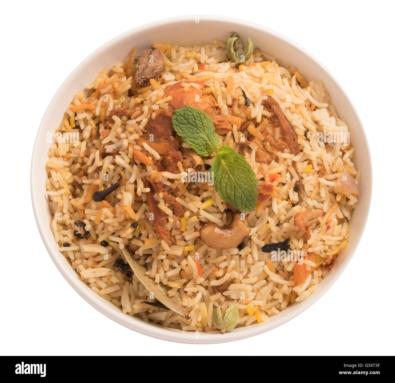 Yummy delicious chicken biryani Stock Photo - Alamy