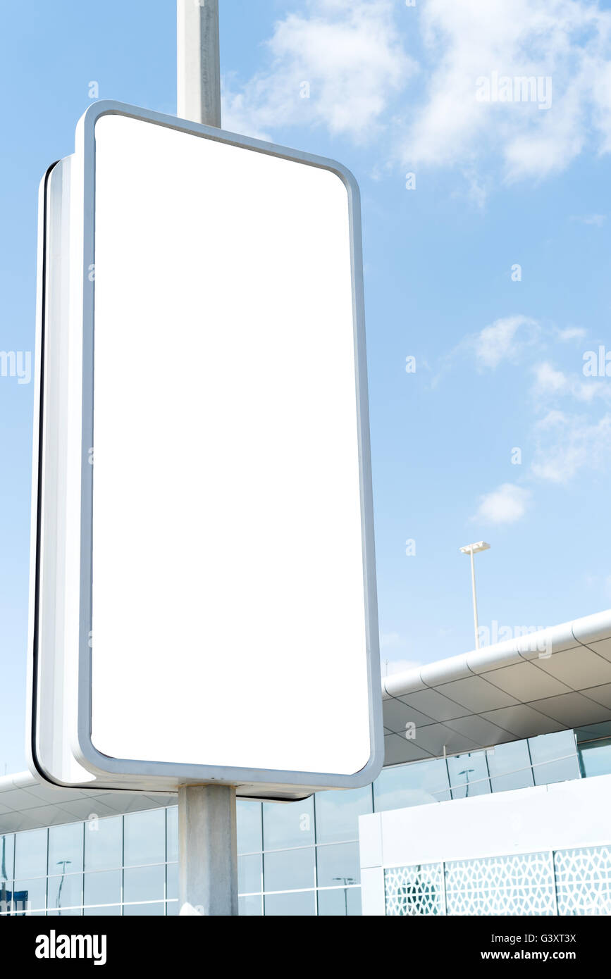 Blank advertising billboard in the city Stock Photo - Alamy