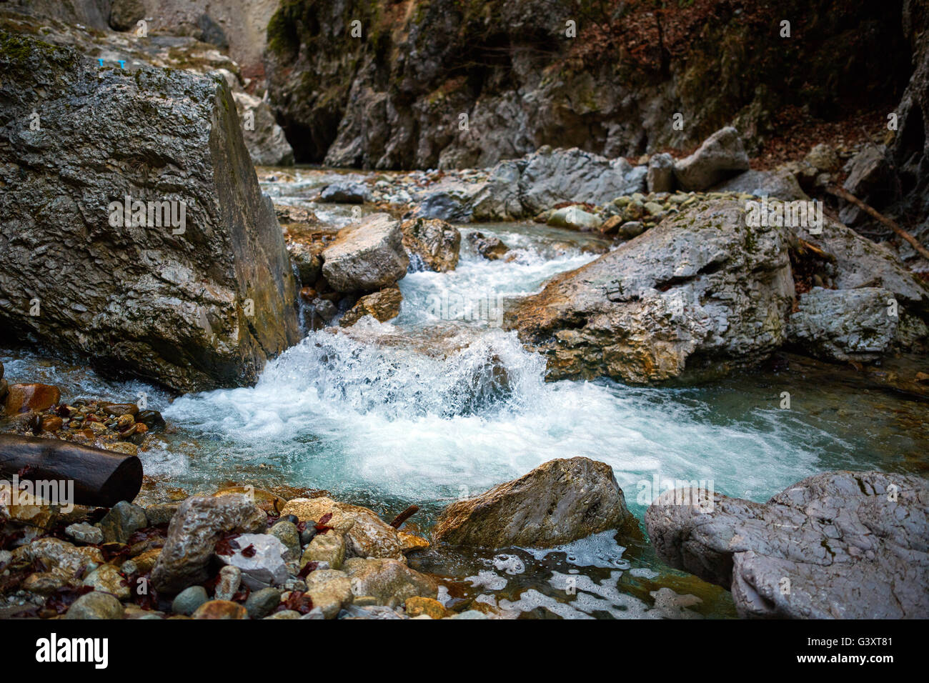 Creek flowing among rocks hi-res stock photography and images - Alamy