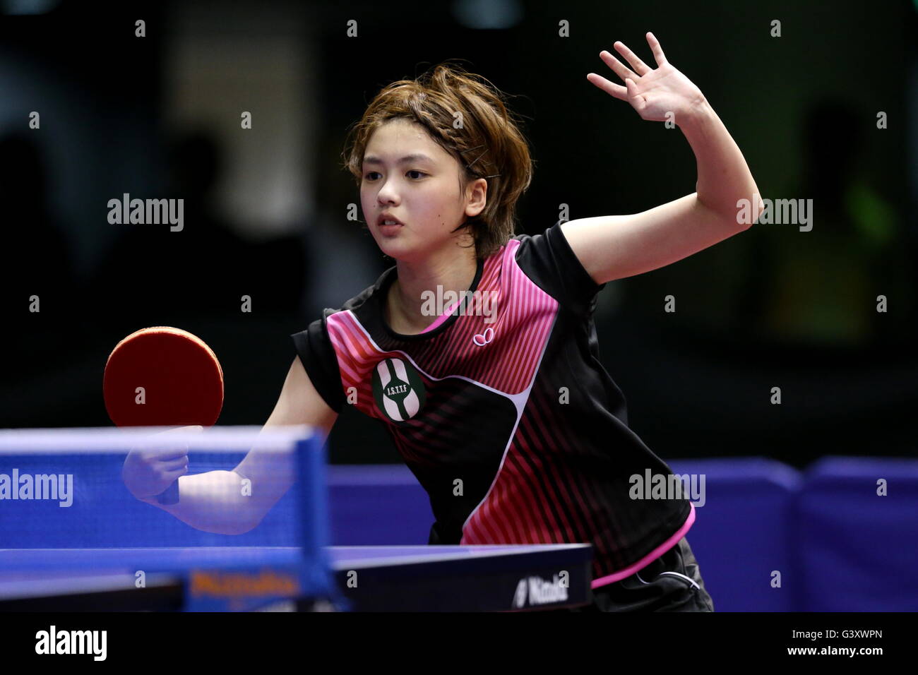 Tokyo Metropolitan Gymnasium, Tokyo, Japan. 15th June, 2016. Rei ...