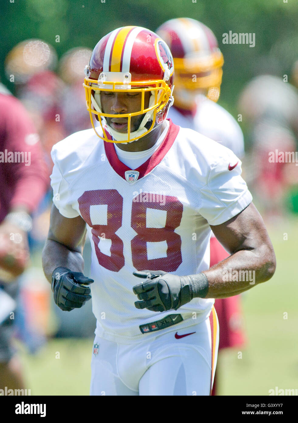 Ashburn, Us. 14th June, 2016. Washington Redskins wide receiver Pierre ...