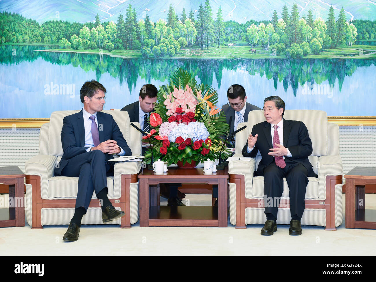 Beijing, China. 16th June, 2016. Chinese State Councilor and Minister ...