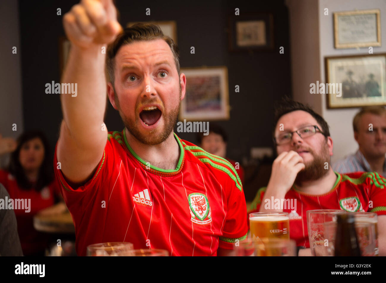 Welsh football fans euro 2016 hi-res stock photography and images - Alamy