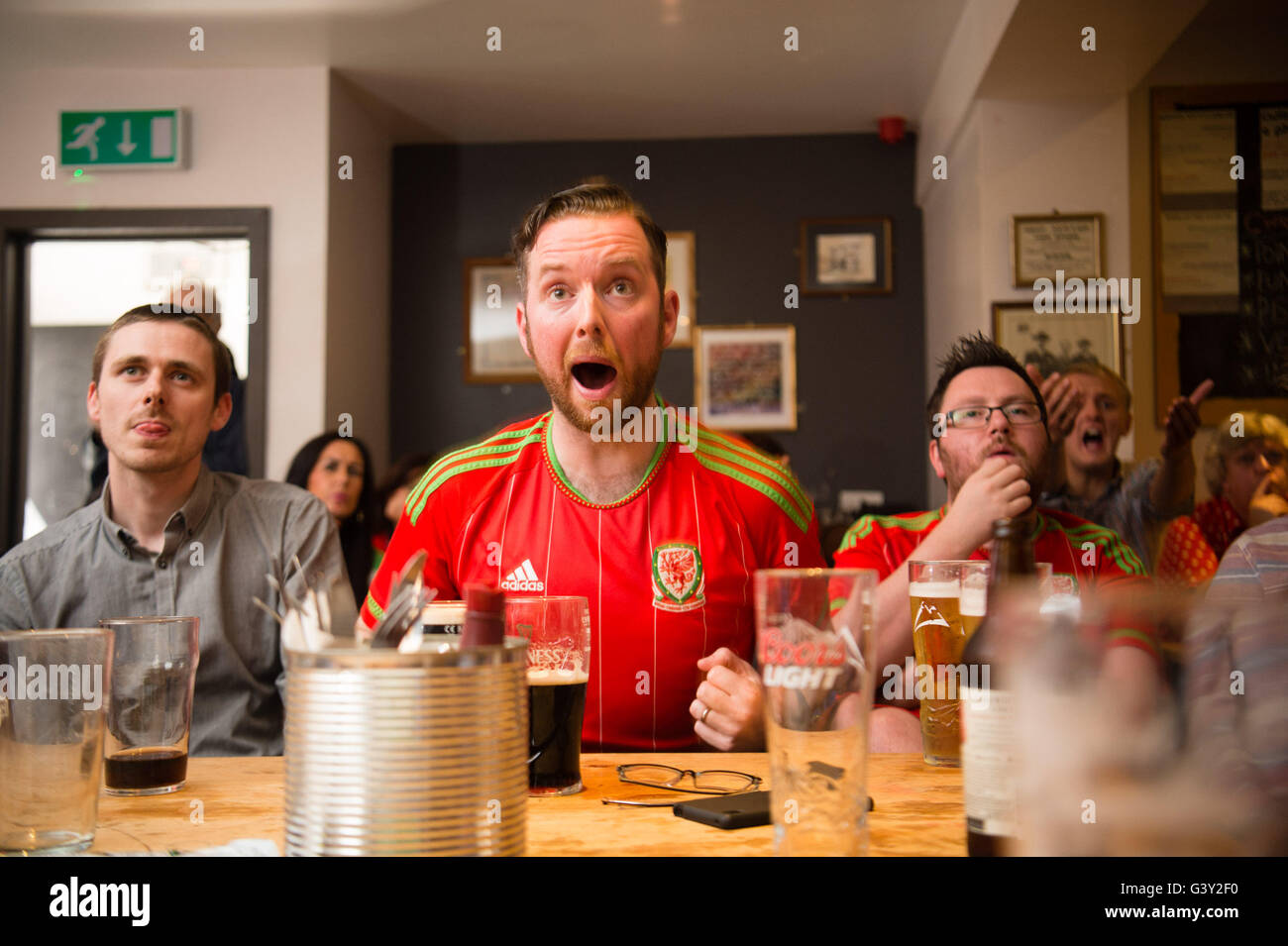 Disappointed football fan in red hi-res stock photography and images ...