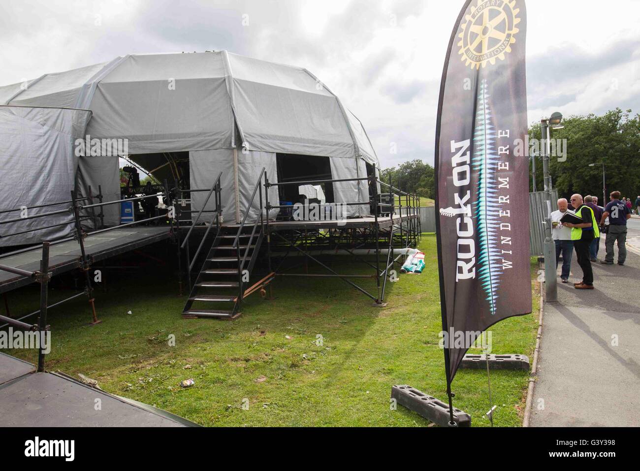 Windermere, Cumbria, UK. 18th June, 2016.Charity gig the Glebe on the ...