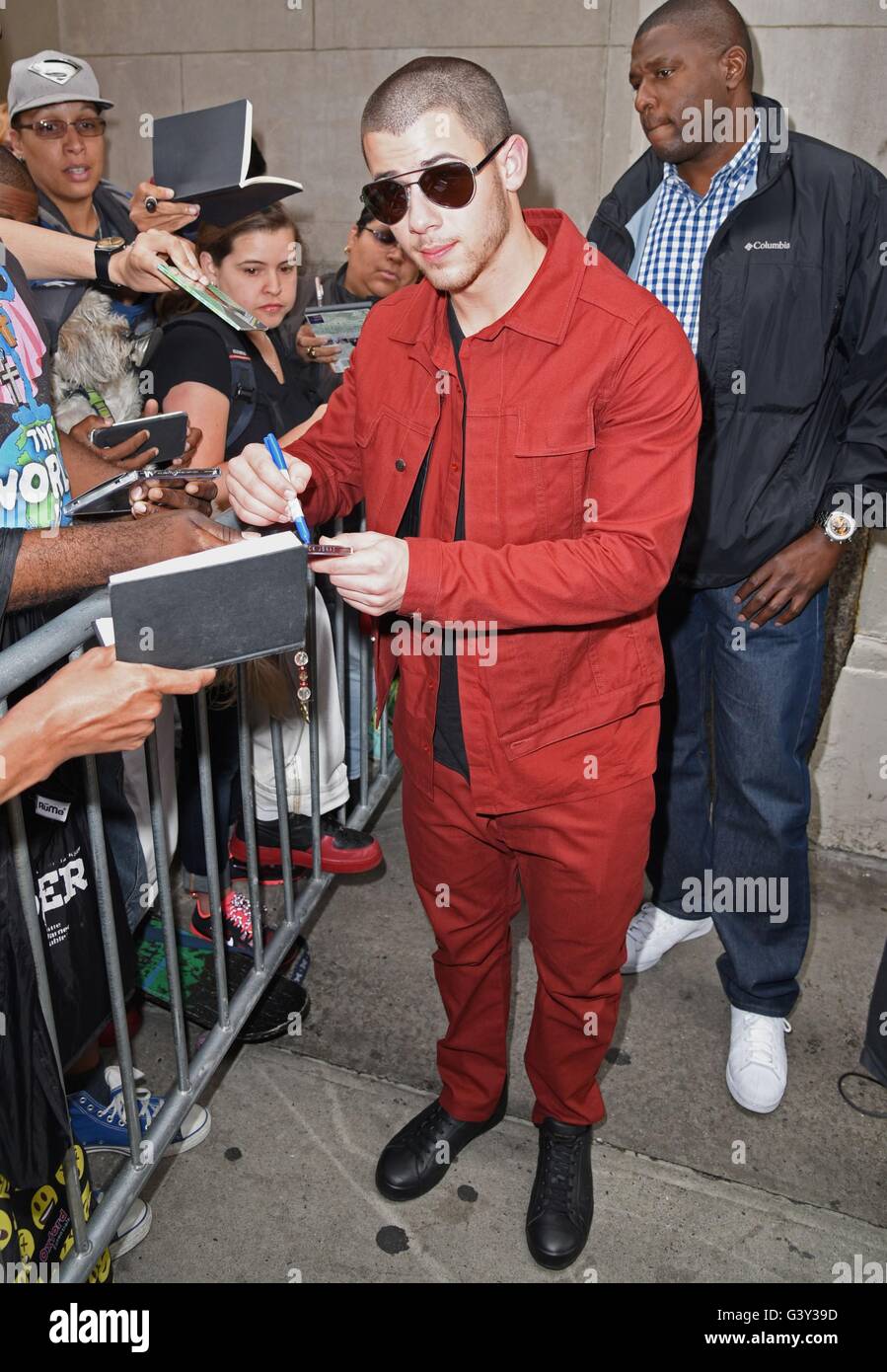 New York, NY, USA. 16th June, 2016. Nick Jonas out and about for ...