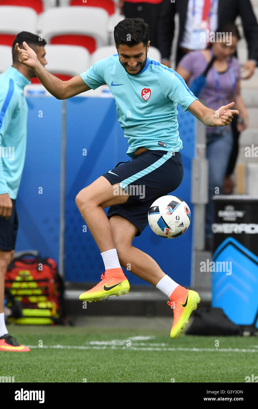 Nuri Sahin of Turkey in action during a training session of the Turkish ...