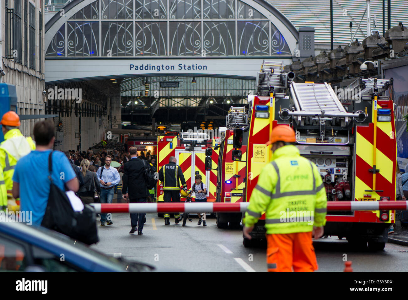 London, UK. 16th June, 2016. Fire services respond to 'Operating ...
