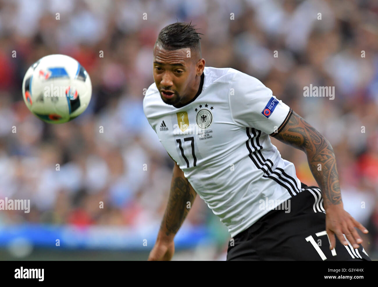 St. Denis, France. 16th June, 2016. Jerome Boateng of Germany in action ...