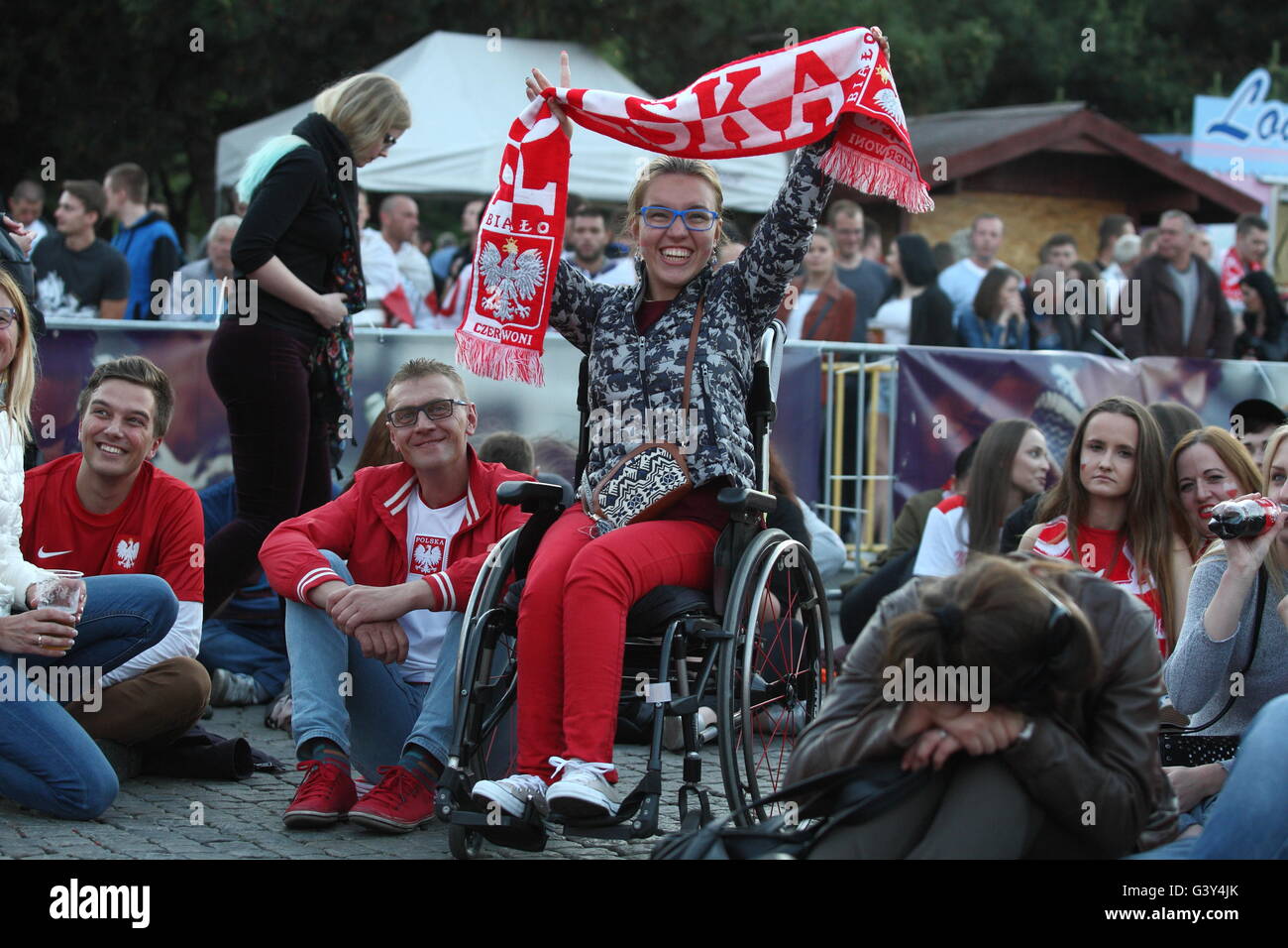 Disability football in fan zone hi-res stock photography and images - Alamy
