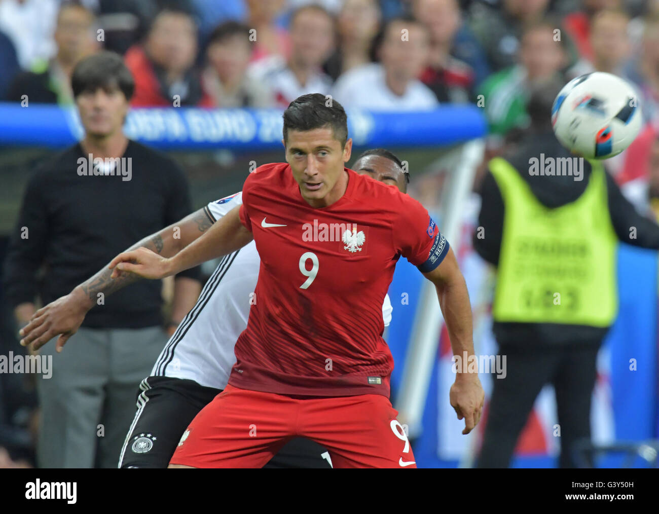 St. Denis, France. 16th June, 2016. Jerome Boateng (partly hidden) of ...