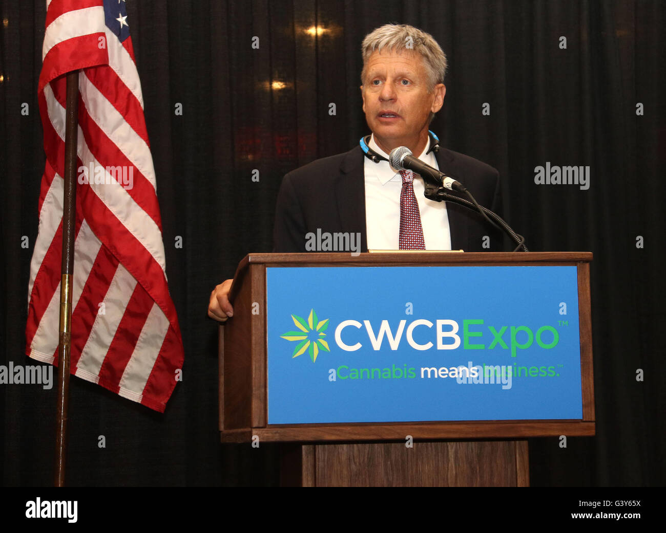 New York, New York, USA. 16th June, 2016. Governor GARY JOHNSON ...