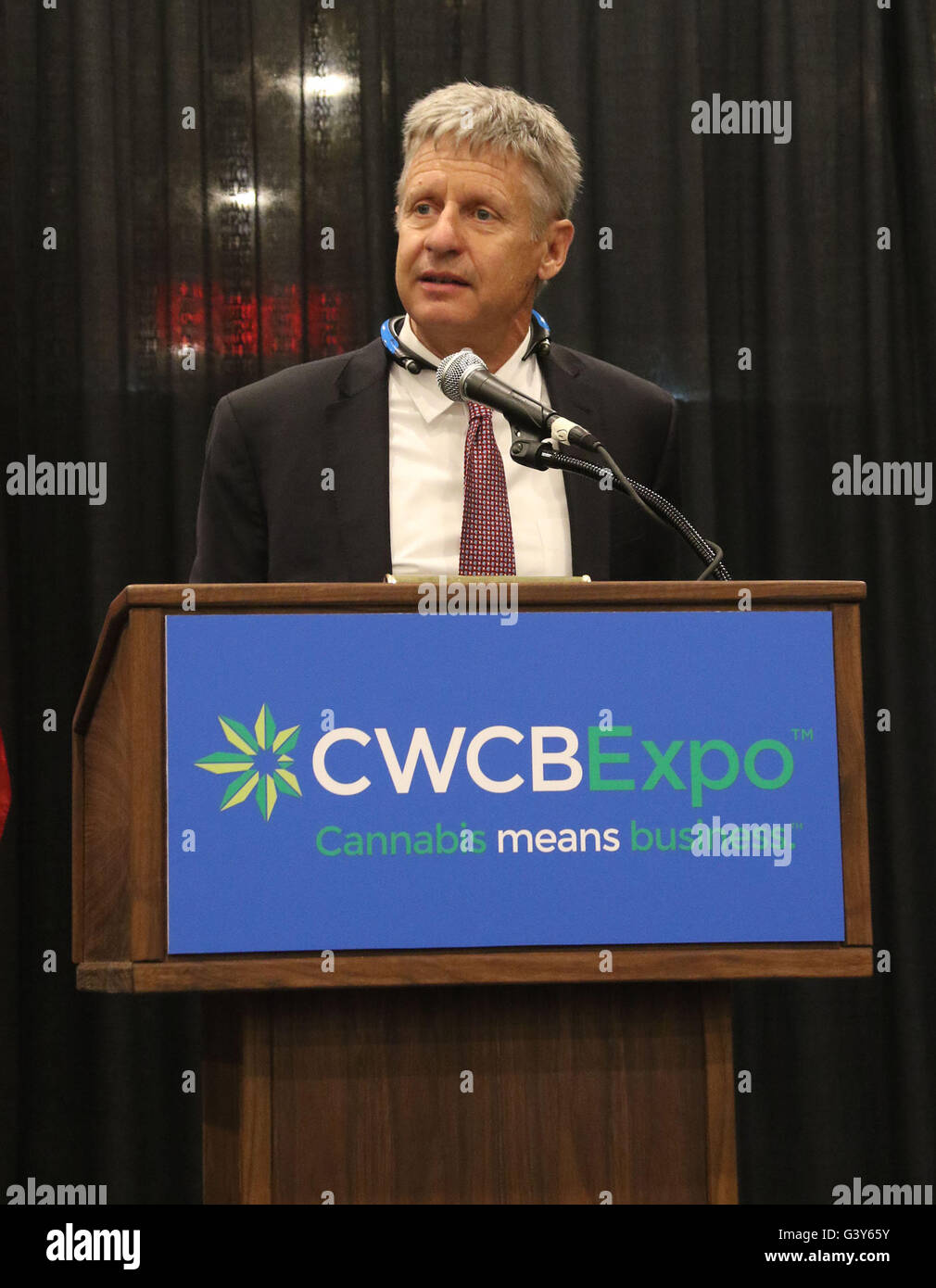 New York, New York, USA. 16th June, 2016. Governor GARY JOHNSON ...