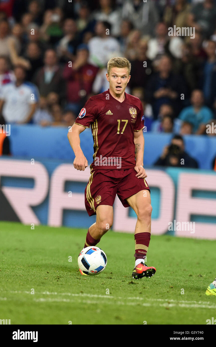 Oleg Shatov (Russia) ; June 15, 2016 - Football : Uefa Euro France 2016 ...