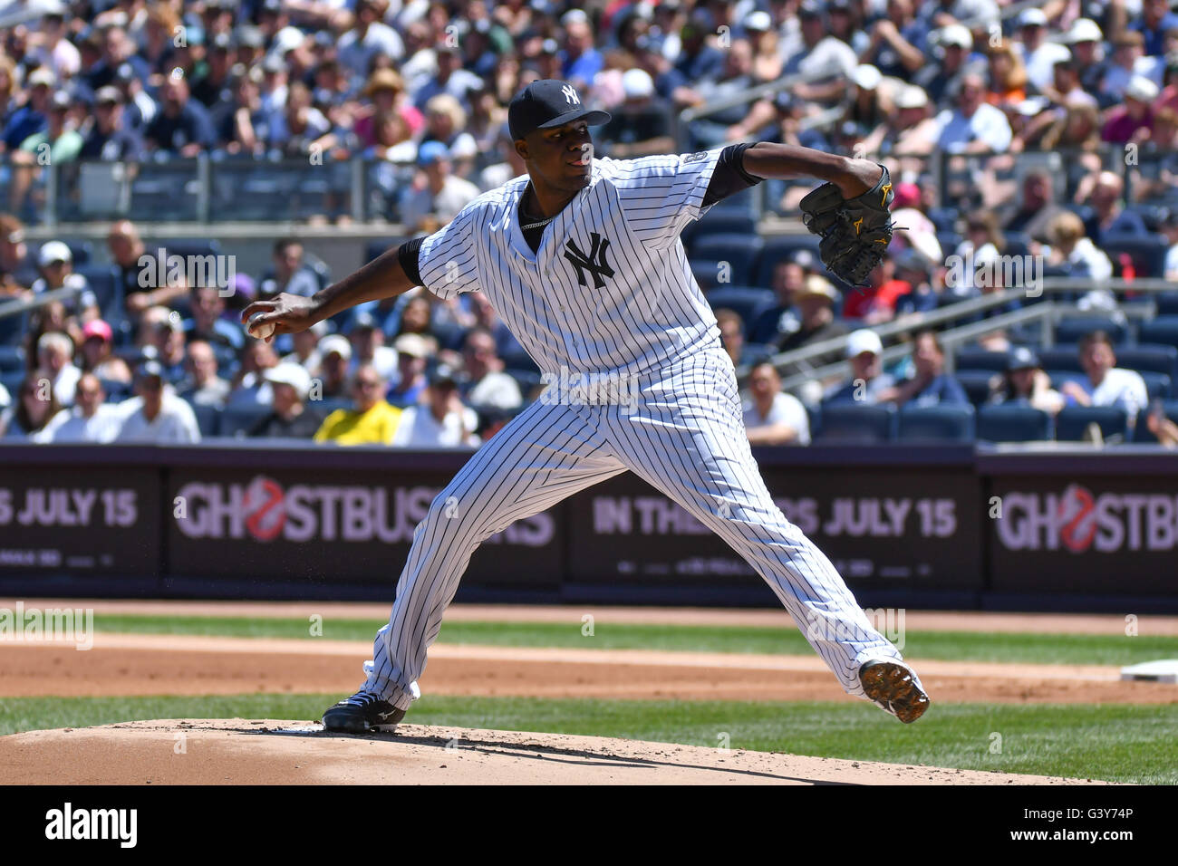 the Bronx, New York, USA. 12th June, 2016. Michael Pineda (Yankees ...