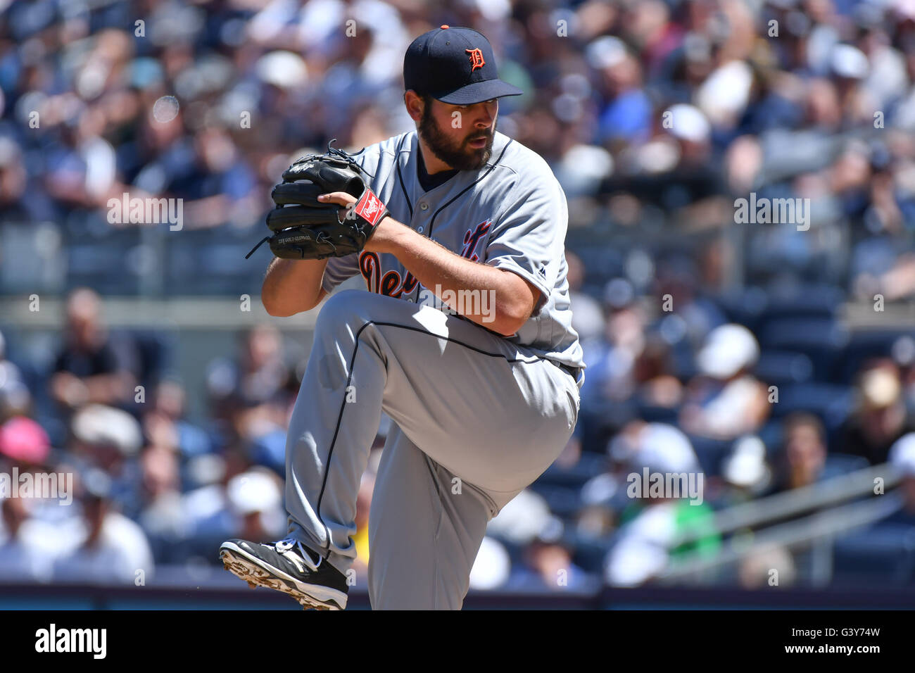 the Bronx, New York, USA. 12th June, 2016. Michael Fulmer (Tigers ...