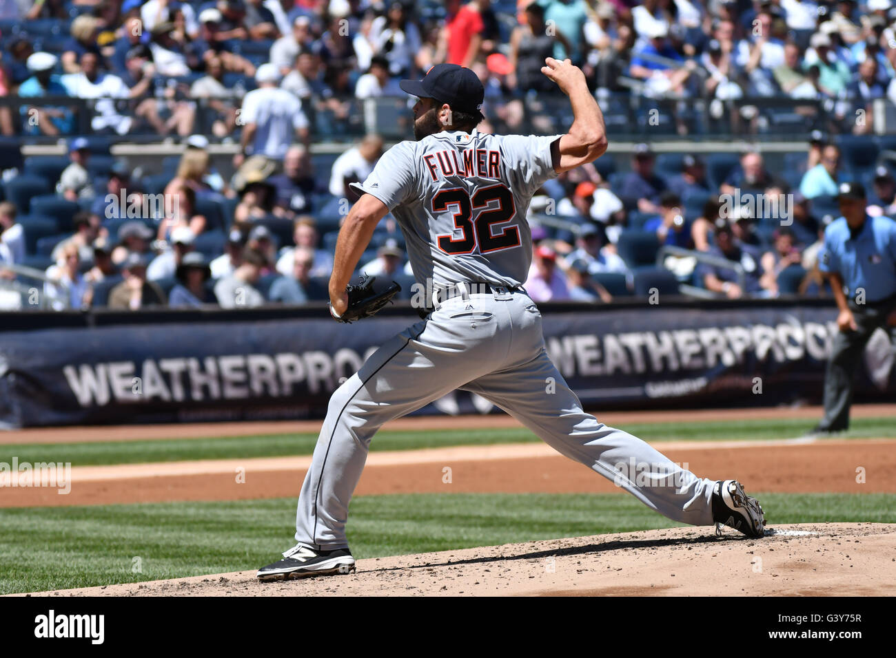 the Bronx, New York, USA. 12th June, 2016. Michael Fulmer (Tigers ...