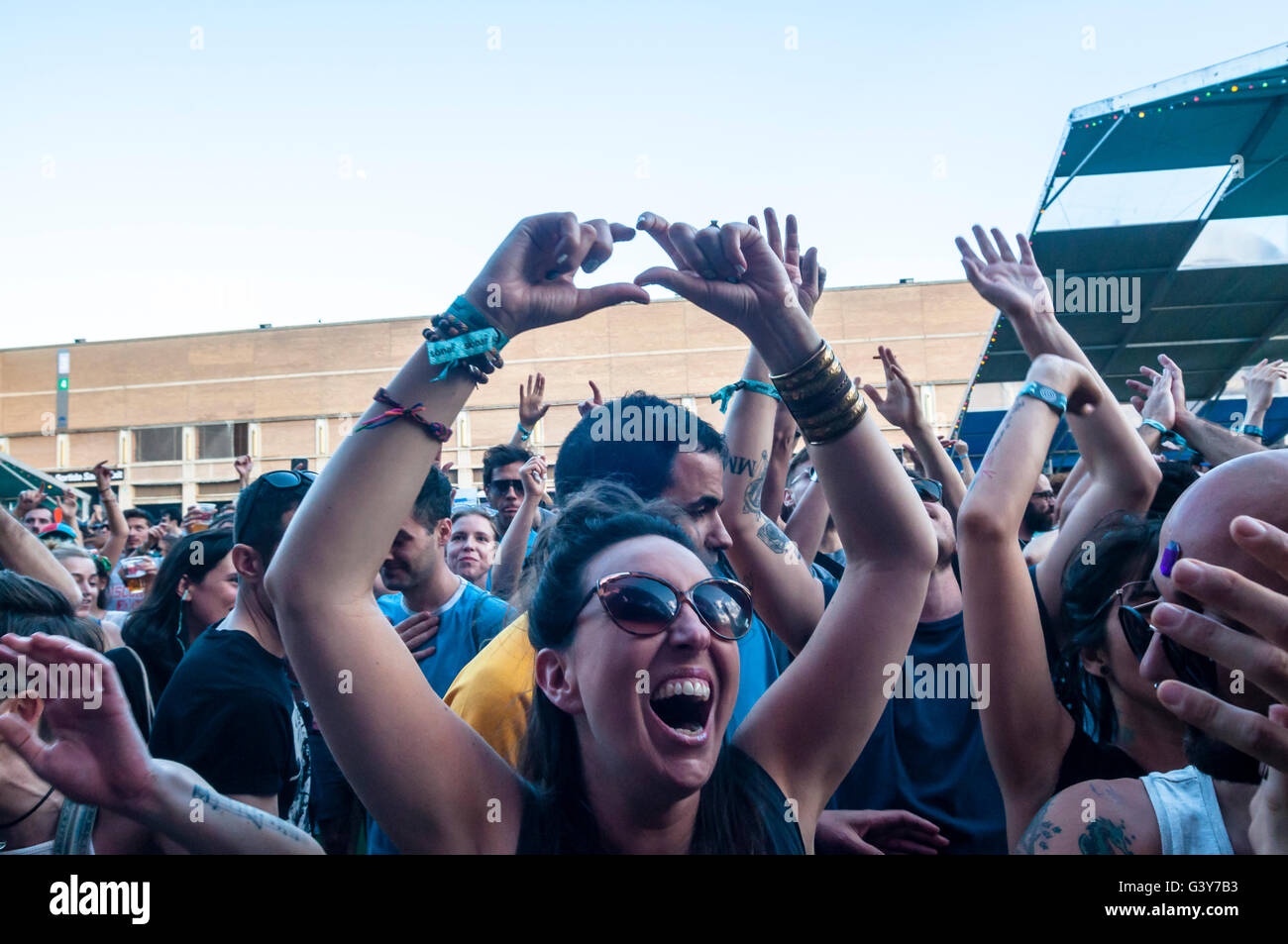 Barcelona, Catalonia, Spain. 16th June, Sónar 2016. Credit: Francisco ...