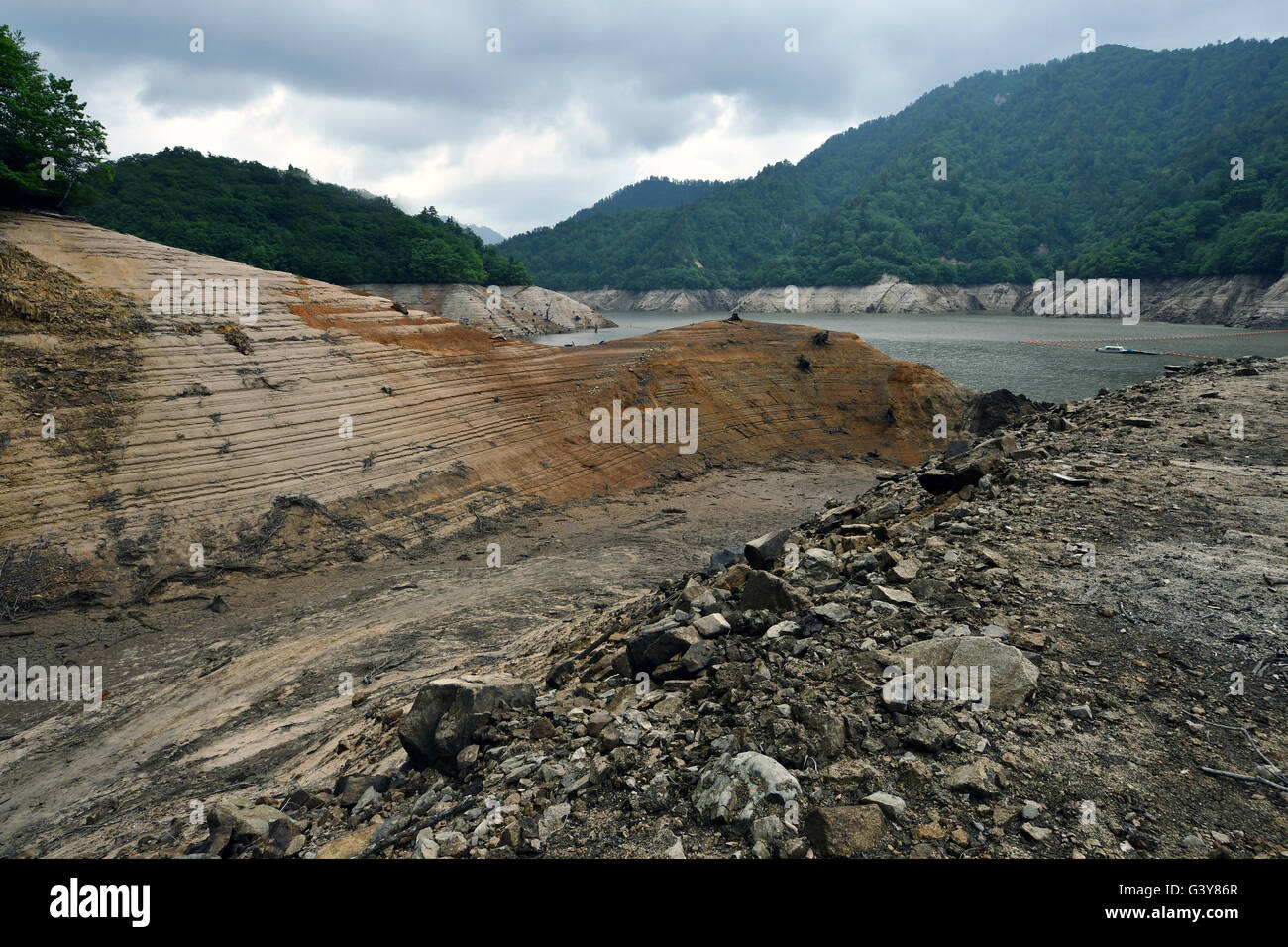 Minakami-machi, Japan. 17th June, 2016. Under the overcast sky, the ...