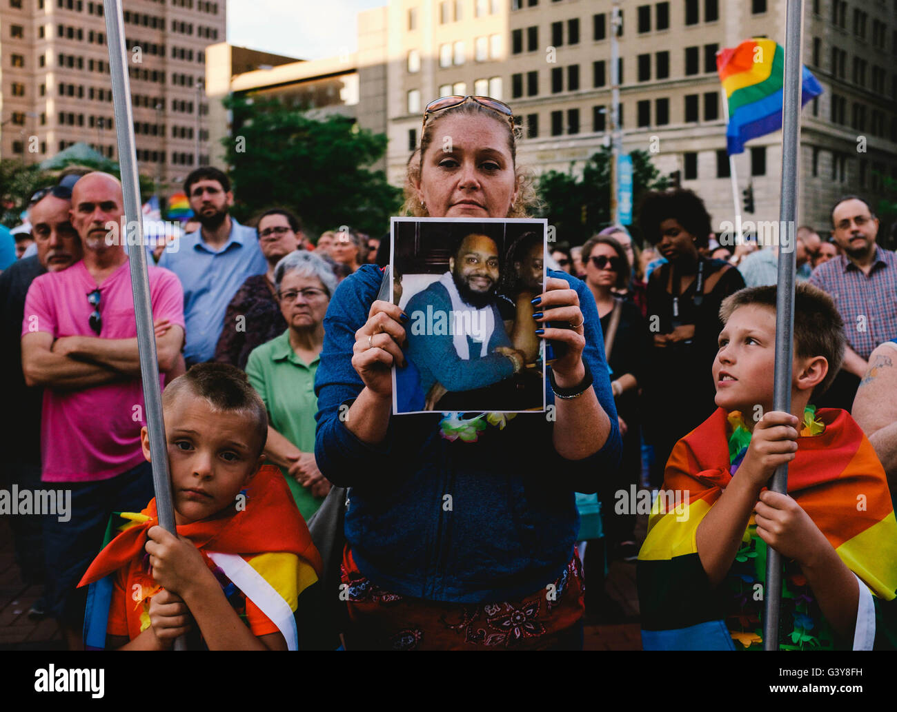 Dayton, Ohio, USA. 16th June, 2016. Angela Poling of Dayton, Ohio is ...