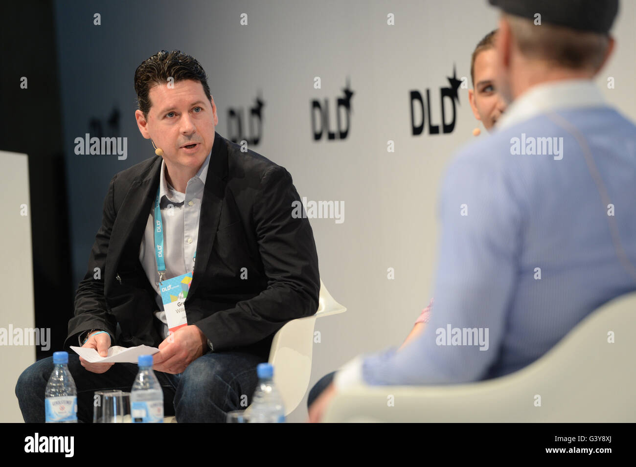 MUNICH/GERMANY - JUNE 16: (l-r) Greg Williams (WIRED UK) talks with ...