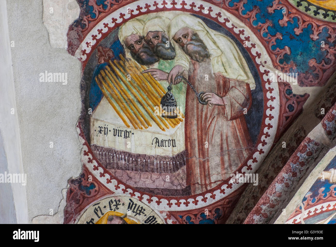 Bressanone Trentino Alto Adige Italy. Bressanone cloister. Frame with ...
