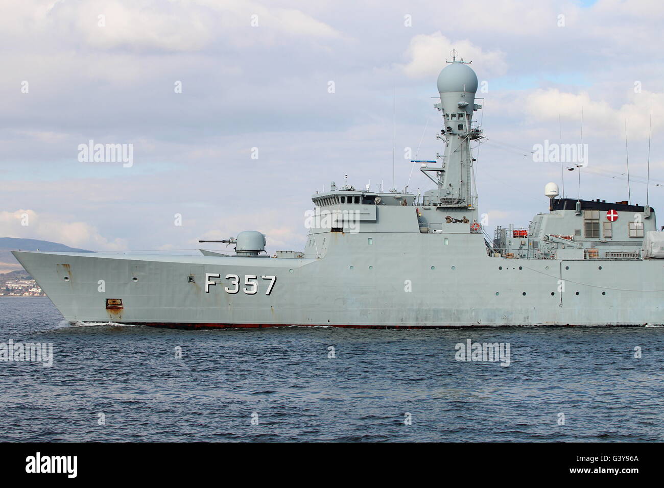 KDM Thetis (F357), a Thetis-class frigate of the Royal Danish Navy ...