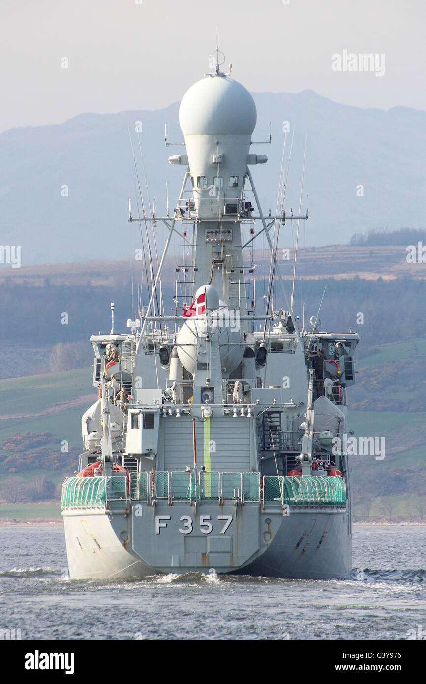 KDM Thetis (F357), a Thetis-class frigate of the Royal Danish Navy ...