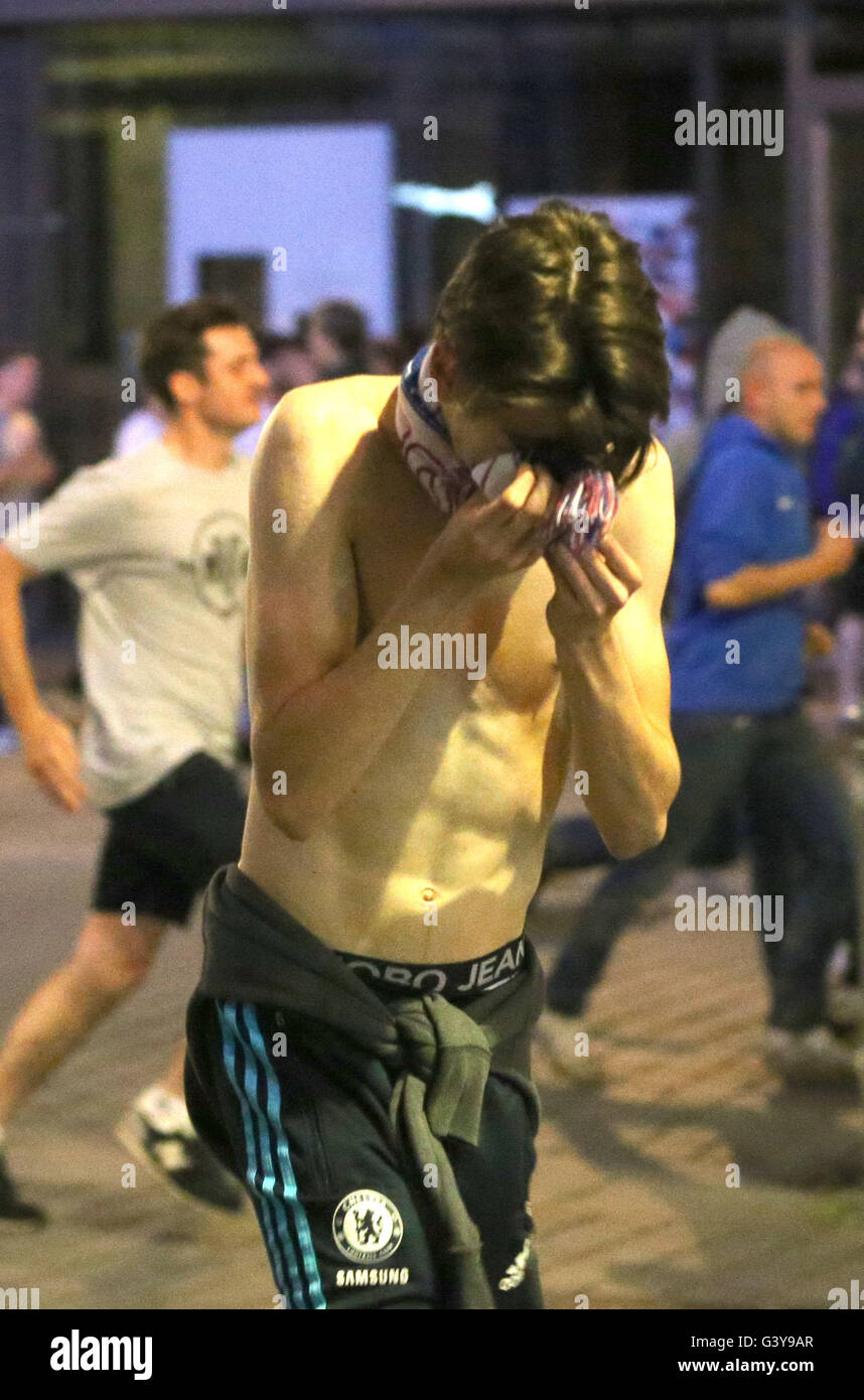 Football hooligans england hi-res stock photography and images - Alamy