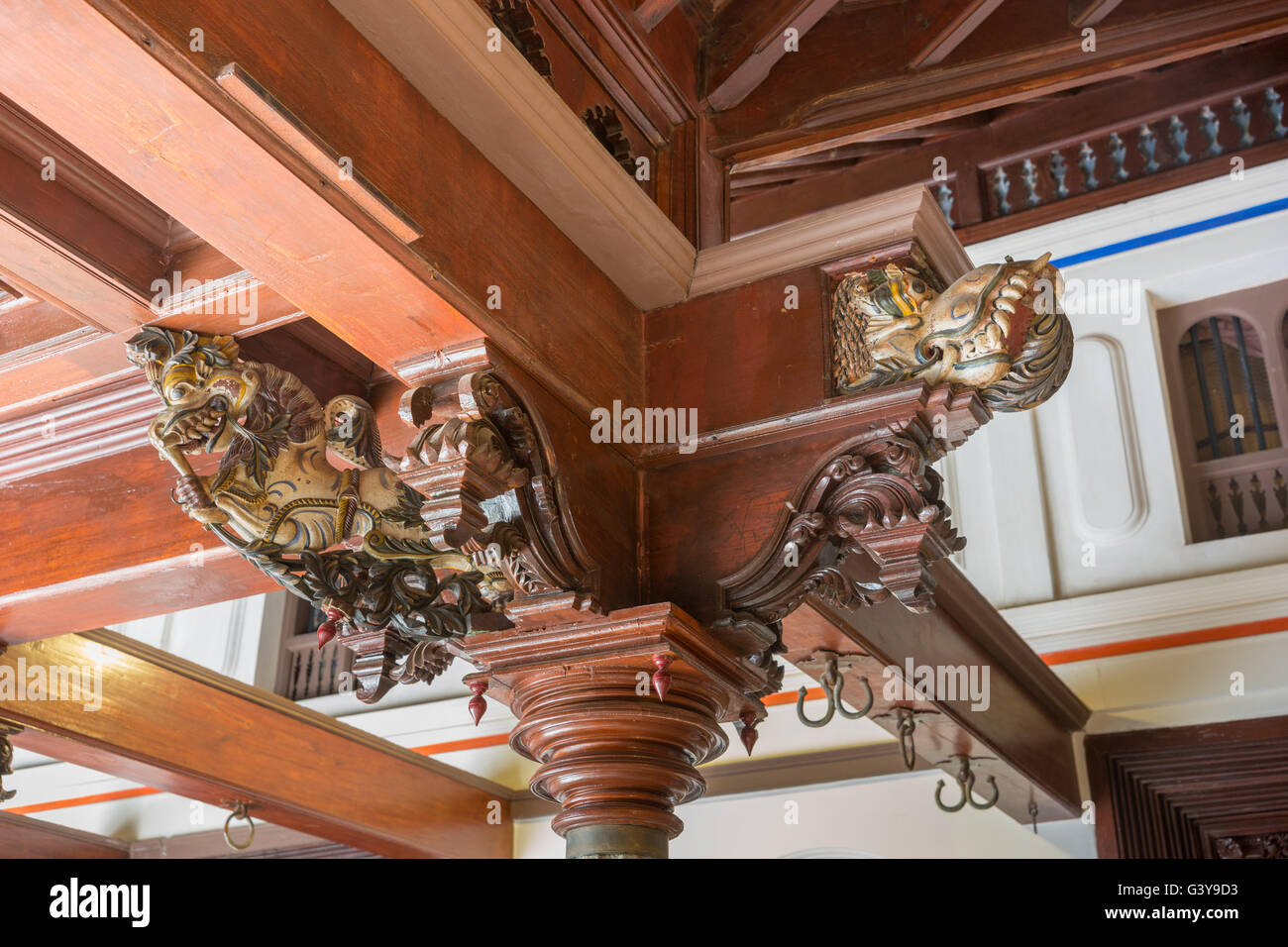 Chidambara Palace, capital of pillar Stock Photo - Alamy