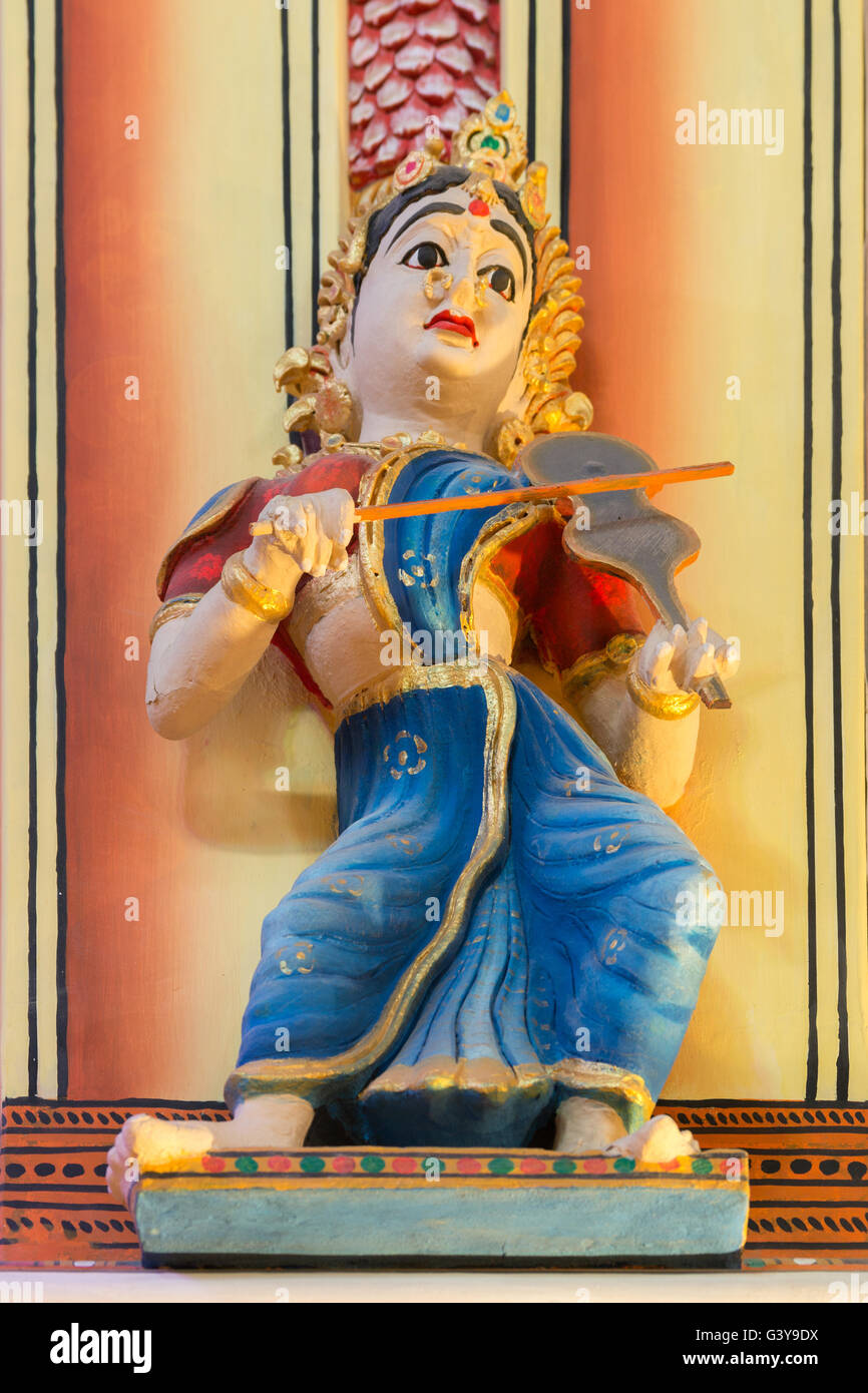 Chidambara Palace, violin playing woman Stock Photo - Alamy