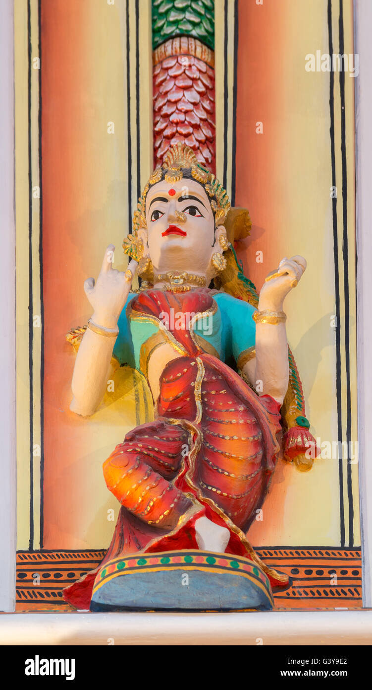 Chidambara Palace, dancing woman statue Stock Photo - Alamy