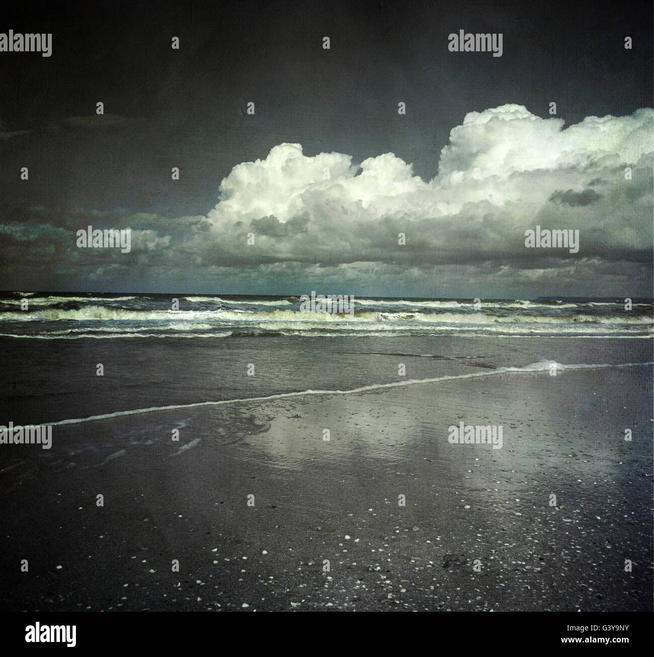 Seascape, clouds, Normandy, France, Europe Stock Photo - Alamy