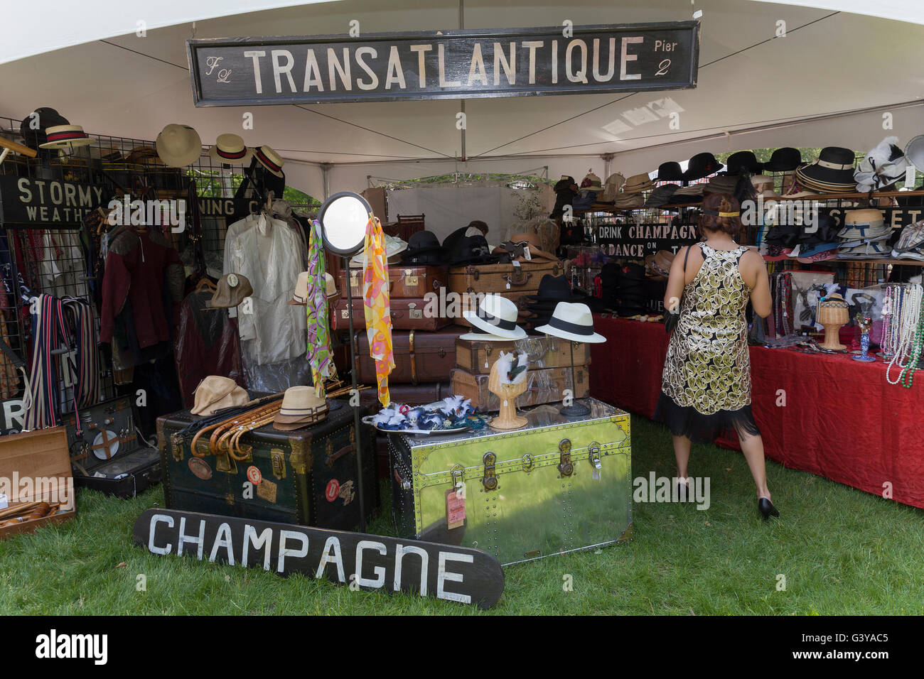 New York, NY USA - June 11, 2016: Atmosphere during 11th Jazz age lawn ...