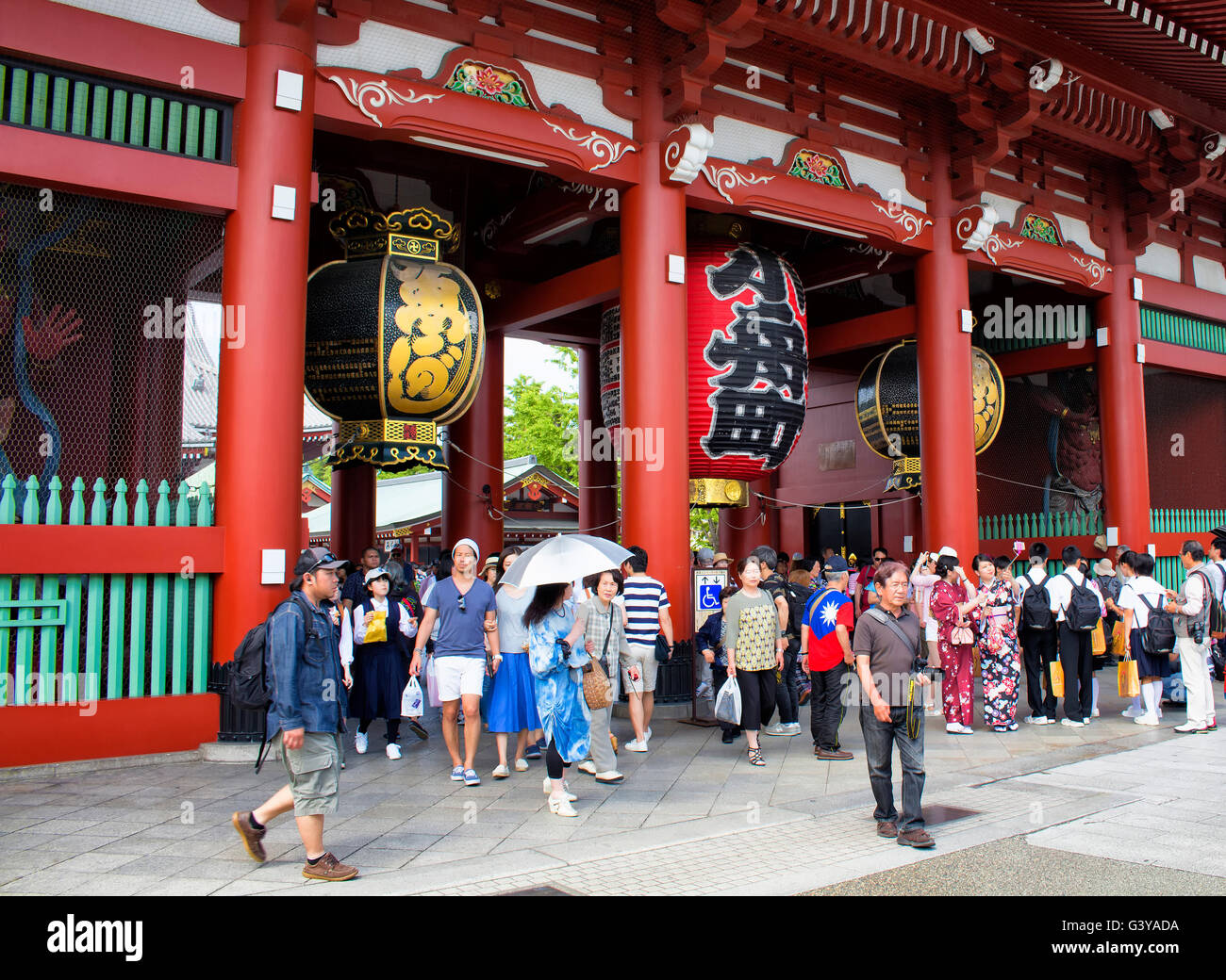 TOKYO - MAY, 2016: People visit Senso-ji shrine in Asakusa on May 29 ...